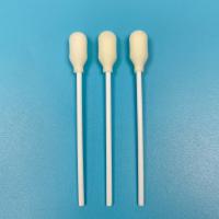 China Disposable White PP Stick Foam Cover Cotton Sponge Stick Foam Tip Swab for Medical Testing for sale