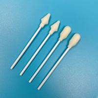 China Disposable White PP Stick High Absorbency Foam Cover Cotton Head Sponge Swab Medical FArrow Tip Foam Swab for Laboratory for sale