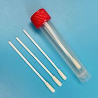 China 8cm Disposable White PP Stick Sterile Foam Tip Swab VTM Kit Flu Test Oral Swab Environmental Testing Swab Surface Sampling Swab for sale