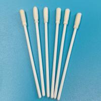China 8cm Disposable White PP Stick Sterile Foam Tip Swab VTM Kit Flu Test Oral Swab Environmental Testing Swab Surface Sampling Swab for sale