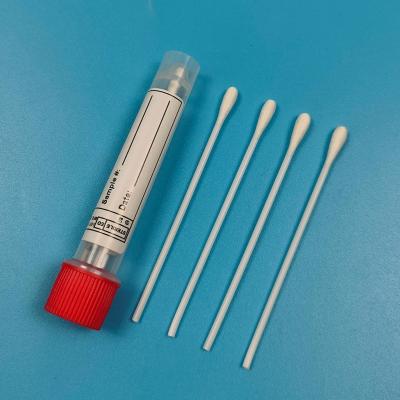 China 9cm PS Stick Sterile Dacron Oral Swab Flu Test Specimen Collection Swab Surface Sampling Swab for Environmental Monitoring for sale
