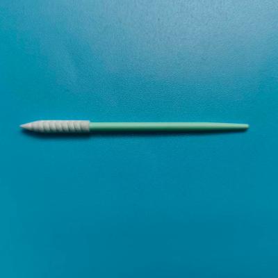 China 752 Rigid PP Stick Long Spiral Pointed Sponge Stick Detailing Swab Precision Cleaning Foam Tip Swab for Cleanroom for sale