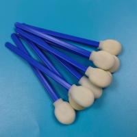 China 708 Lint Free Blue Handle Big Round Head Cleanroom Sponge Swab Car Cleaning Detailing Swab Car Cleaning Foam Swab for Printer Cleaning for sale
