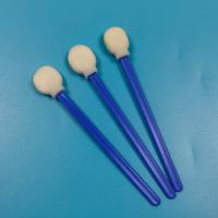 China 708 Lint Free Blue Handle Big Round Head Cleanroom Sponge Swab Car Cleaning Detailing Swab Car Cleaning Foam Swab for Printer Cleaning for sale