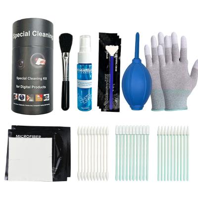 China Professional Nine in One Microfiber Sensor Swab Screen Cleaning Spray Lens Cleaning Kit Camera Cleaning Kit with Ari-Blower for sale