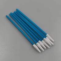 China Blue Handle Lint Free Swab Mini Pointed Polyester Swab Precision Cleaning Swab for Cleanroom for sale