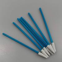 China Blue Handle Lint Free Swab Mini Pointed Polyester Swab Precision Cleaning Swab for Cleanroom for sale