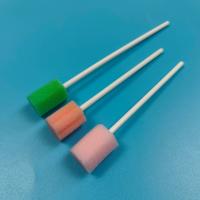 China Individual Wrapped White PP Stick Mouth Cleaning Swab Hygiene  Flower Shape Oral Care Sponge Swab Toothbrush Cleaning Swab for sale