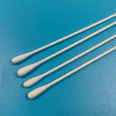China 20cm Disposable Long PP Stick Lint Free Cotton Bud Swab Medical Qtips Surface Sampling Swab for Laboratory for sale