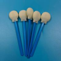 China 28mm Disposable PP Stick Large Round Sponge Tip Swab Applicatr Circular Foam Swab Applicator for Skin Care for sale