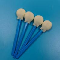 China 28mm Disposable PP Stick Large Round Sponge Tip Swab Applicatr Circular Foam Swab Applicator for Skin Care for sale