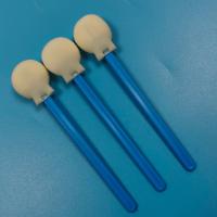 China 28mm Disposable PP Stick Large Round Sponge Tip Swab Applicatr Circular Foam Swab Applicator for Skin Care for sale