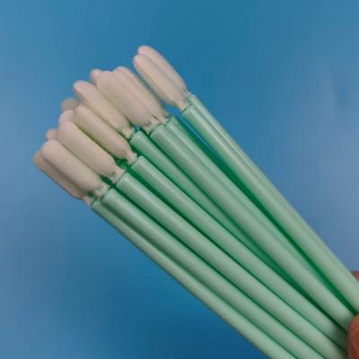 China TX709 Green PP Stick Precision Cleaning Sponge Swab Cleanroom Foam Tip Detailing Swab Electronics Cleaning Swab for sale