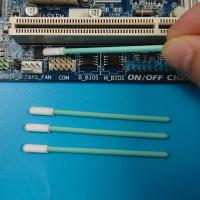 China TX758 Lint Free Small Flat Cleanroom Swab Semiconductor Cleaning ESD Polyester Swab Pecision Cleaning Swab for sale