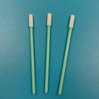 China TX758 Lint Free Small Flat Cleanroom Swab Semiconductor Cleaning ESD Polyester Swab Pecision Cleaning Swab for sale