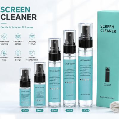 China 30mL-120mL Streak-Free Electronics Cleaner - with Cloth for Gaming Monitor, VR Headset & Smart Glasses for sale