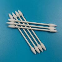 China 4.5mm Biodegradable Paper Stick Double Ended Pointed Qtips Makeup Removing Cotton Bud Swab for Personal Care for sale
