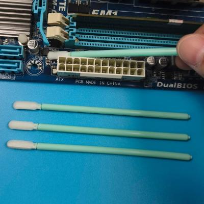 China 709 Rigid PP Stick Lint Free Swab Sponge Detailing Swab Polyurethane Foam Swab Cleanroom Swab for Precision Cleaning for sale