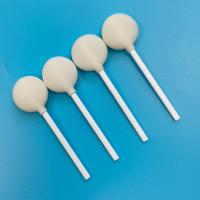 China Disposable White PP Stick 30mm Big Round Head Sponge Stick 3ml Circular Foam Swab Applicator Skin Disinfection Swab for sale