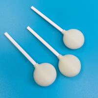 China Disposable White PP Stick 30mm Big Round Head Sponge Stick 3ml Circular Foam Swab Applicator Skin Disinfection Swab for sale