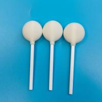 China Disposable White PP Stick 30mm Big Round Head Sponge Stick 3ml Circular Foam Swab Applicator Skin Disinfection Swab for sale