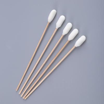 China Dual-Protection Surface-Safe Swab: Wood Stick with Foam-Encased Cotton Core for Scratch-Free Industrial Cleaning for sale