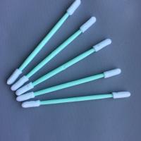 China 71mm Double Round Head Foam Swab with Polypropylene Handle for Cleanroom and Micro Cleaning for sale