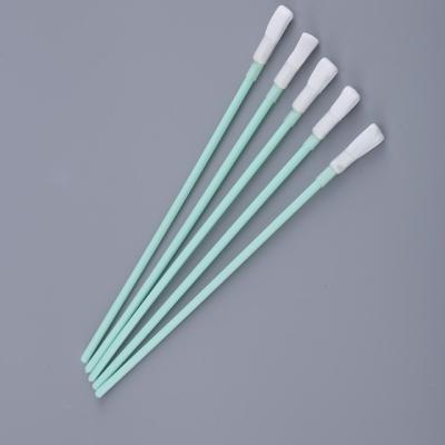 China Polyester Wrapped Double Knitted Non Woven Plastic Q Tips Polypropylene Stick No hurt Swab for sale