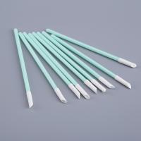 China Powder Free Industrial Cotton Swabs with Beveled PU Head for Good Wear Resistance in Cleanroom Applications for sale