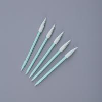 China TX751 Cleaning Foam Swabs Thin Spiral Pointed Head Cleanroom Cleaning Stick for sale