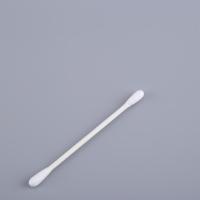 China Industrial Use Cotton Bud Swab with Double Round Tip and Paper Stick Made of 100% Pure Cotton 25pcs/pack for sale