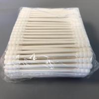 China Paper Handle White Cotton Bud Swab Round Head For Cosmetic Cleaning for sale