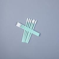 China Double Layer Polyester Cleanroom Swab with ESD-Safe Polypropylene Handle Packed in ISO Class 4 Cleanroom for sale