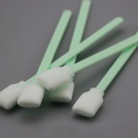 China Tx707 Flat Sponge Cleanroom Foam Swabs Head PP Stick for sale