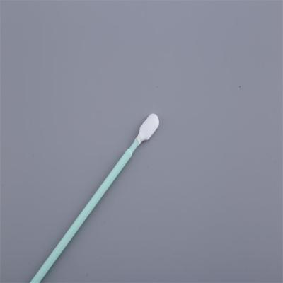 China Sterile Q Tips Cotton Swabs with Lint Free Microfiber ESD Safe Handle and Thermally Bonded Polyester Head for Cleanroom Use for sale