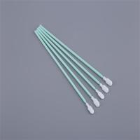China Sterile Q Tips Cotton Swabs with Lint Free Microfiber ESD Safe Handle and Thermally Bonded Polyester Head for Cleanroom Use for sale