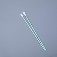 China Lint Free Polyester PCB Cleaning Swab with Long PP Stick and ESD Safe Handle for Printer Head Maintenance for sale