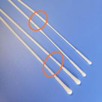 China ABS Handle Nylon Flocked Nasopharyngeal Swab For Influenza for sale