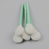 China Electronics Circular Head Disposable Cleanroom Foam Swabs for sale