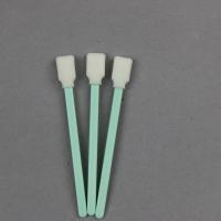 China Lint Free PP Stick Cleanroom Foam Swabs With Paddle Tip for sale