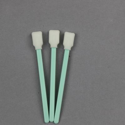 China Lint Free PP Stick Cleanroom Foam Swabs With Paddle Tip for sale