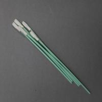 China 165mm Length Lint Free Dust Free Dacron Swab with Green Rigid Handle for Cleanroom Use for sale
