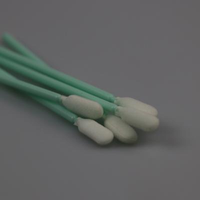 China High Absorbent 113mm Long Handle Hard Disk cleaning foam cushions Sponge Swabs for sale