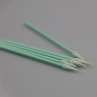 China 76mm Length Thermally Bonded Low Particle Content Foam Tip Swab with Pointed Head for Precision Cleaning for sale