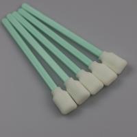 China Printer Head Rectangle High Density Sponge Head PP Handle Foam Tip Cleaning Swab for sale