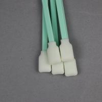 China Printer Head Rectangle High Density Sponge Head PP Handle Foam Tip Cleaning Swab for sale