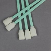 China Printer Head Rectangle High Density Sponge Head PP Handle Foam Tip Cleaning Swab for sale