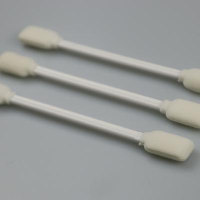 China Double Rectangular Flat Sponge Head Disposable Cleanroom Foam Tip Swab for sale
