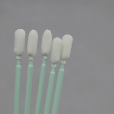 China 165mm Long Handle CLeanroom Swab Open-cell Sponge Head Foam Swab for sale