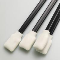 China Polystyrene Handle Rectangular Foam Swabs with 128mm Length for Lint-Free Cleanroom Cleaning for sale